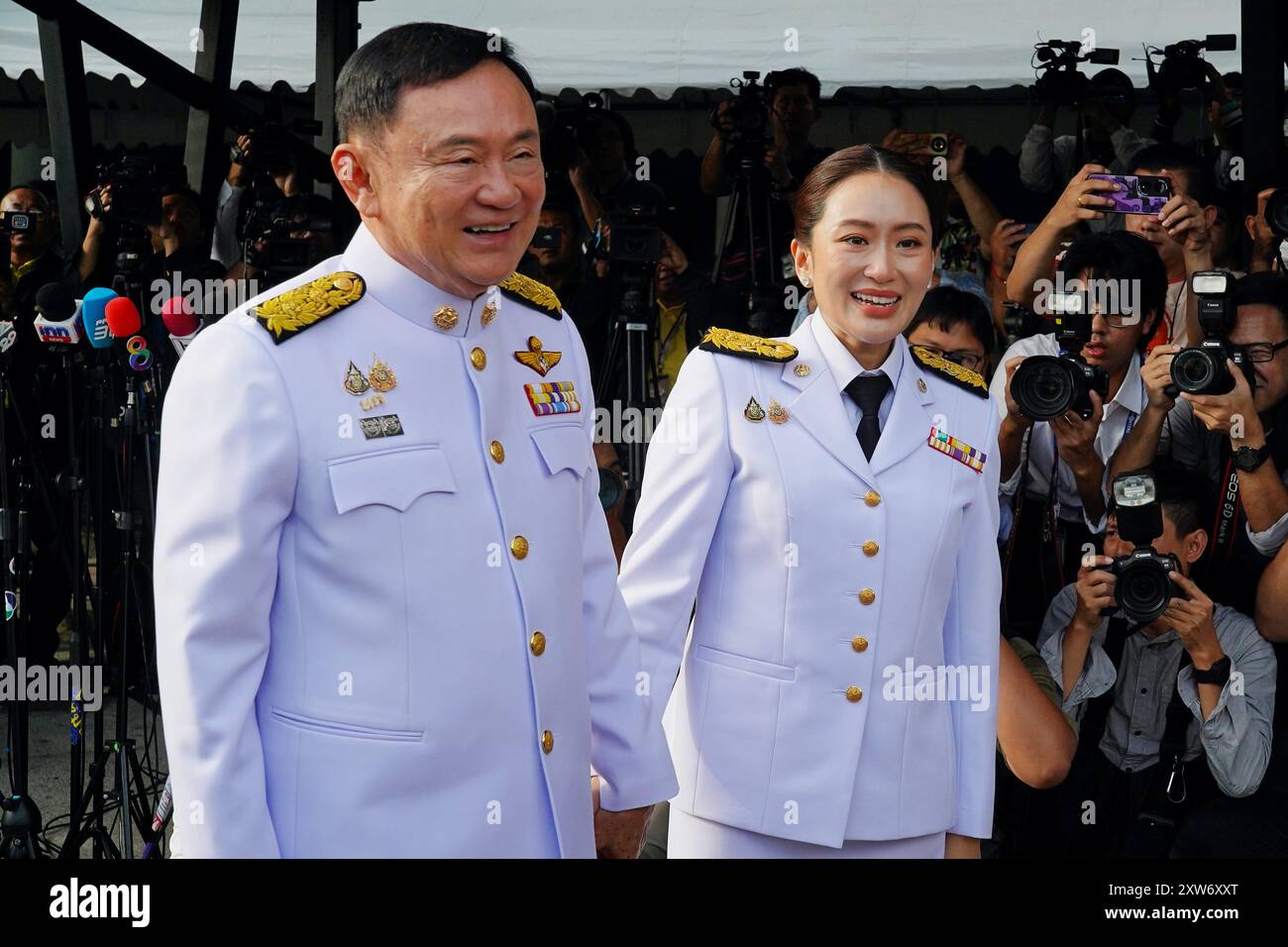 Bangkok, Thailand. 18th Aug, 2024. Thailand newly elected Prime ...