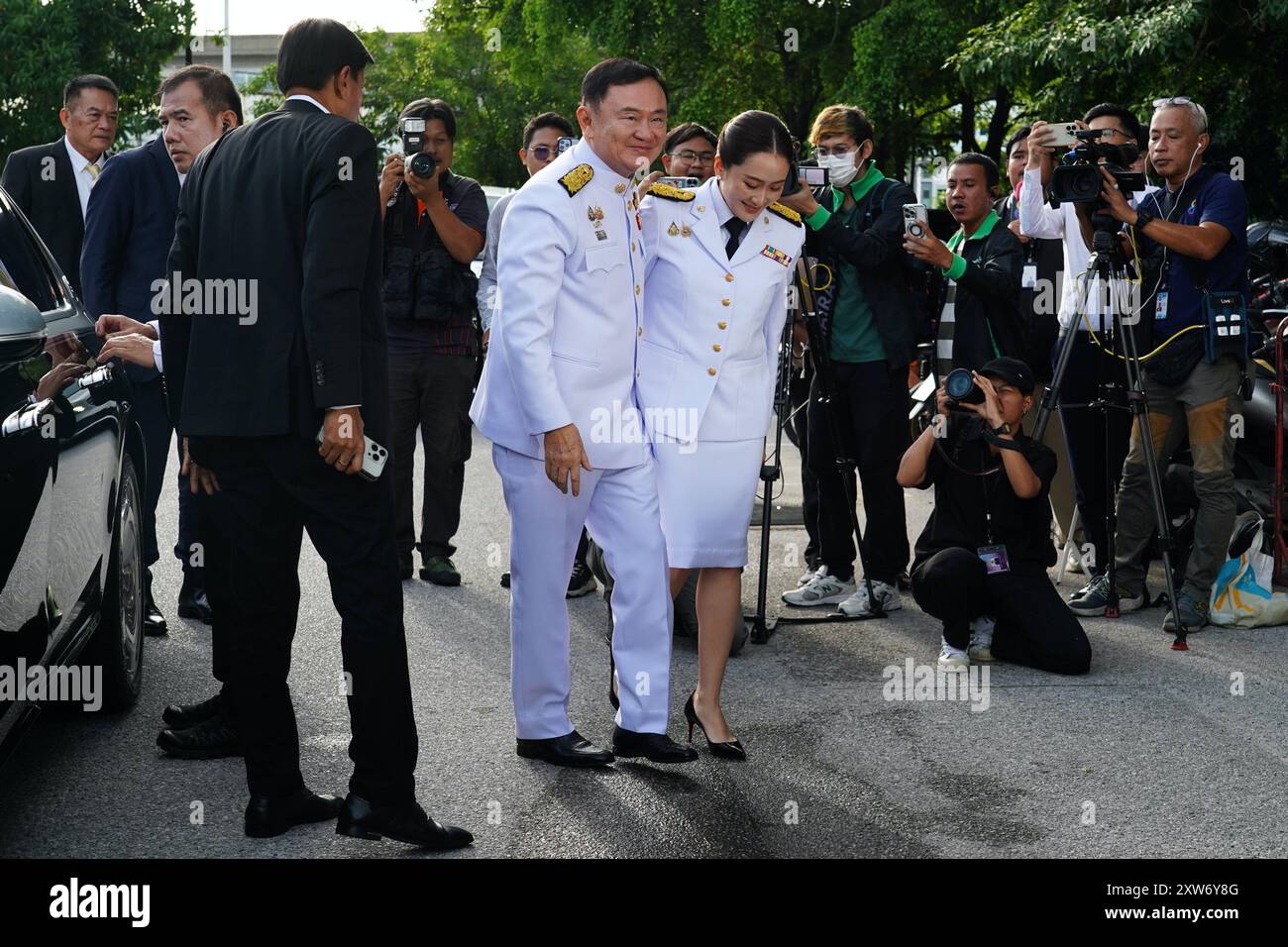 Bangkok, Thailand. 18th Aug, 2024. Thailand newly elected Prime ...