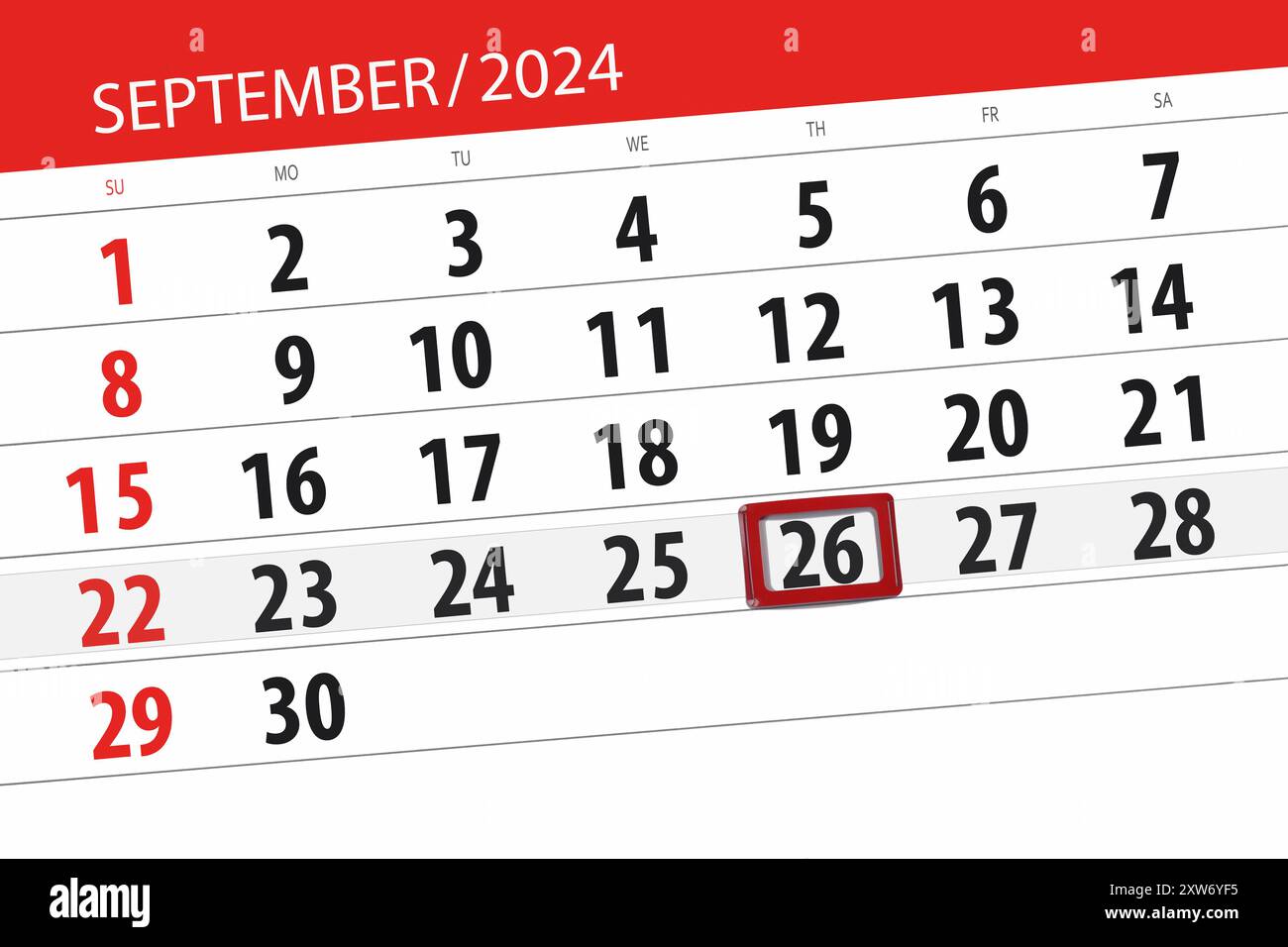 Calendar 2024, deadline, day, month, page, organizer, date, September ...