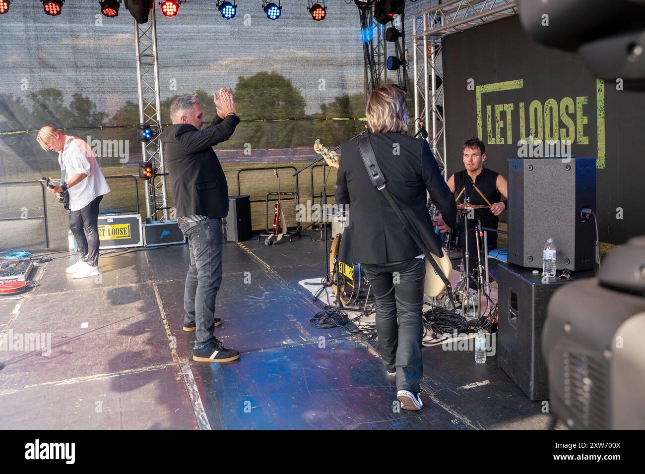 Matthew James Pateman & Rob Jeffrey and Lee Murray seen on stage ...