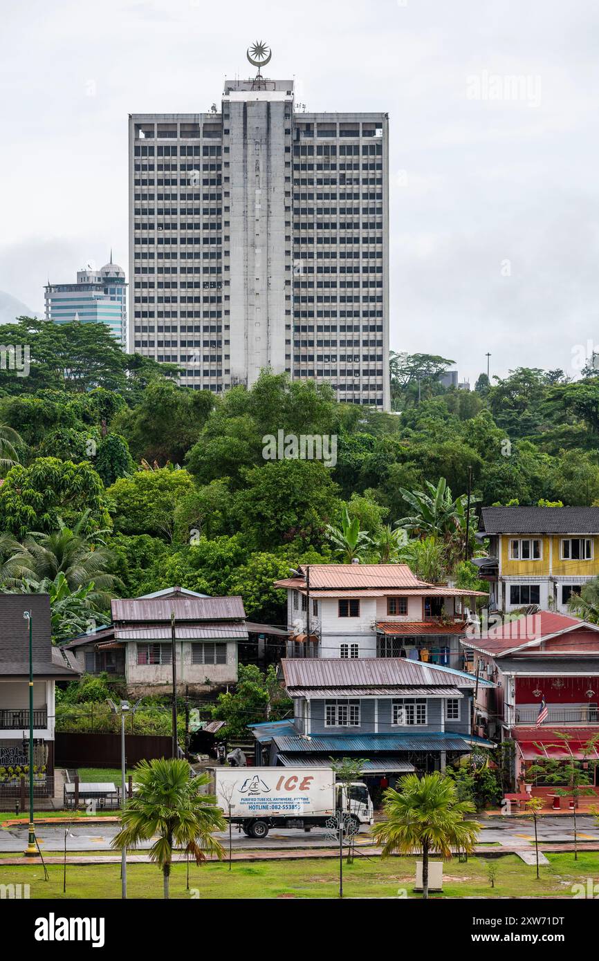 Government Building with Malaysian Symbol in Kuching, Malaysia Stock ...