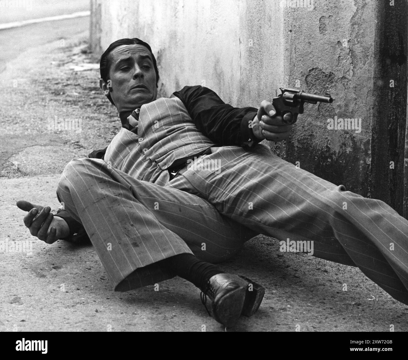 ALAIN DELON in a scene from BORSALINO 1970 Director JACQUES DERAY Novel ...