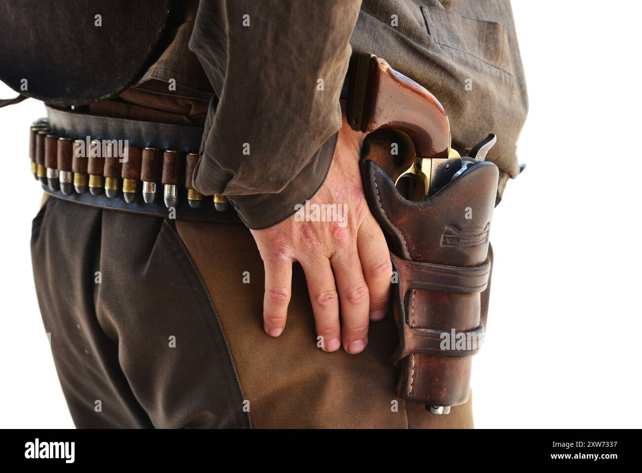 USA. ARIZONA. TOMBSTONE. COWBOY WITH A COLT Stock Photo - Alamy