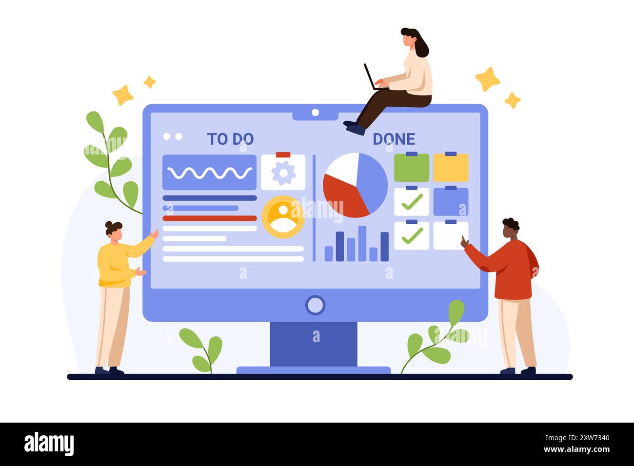 Kanban scrum board methodology of project planning and improvement ...