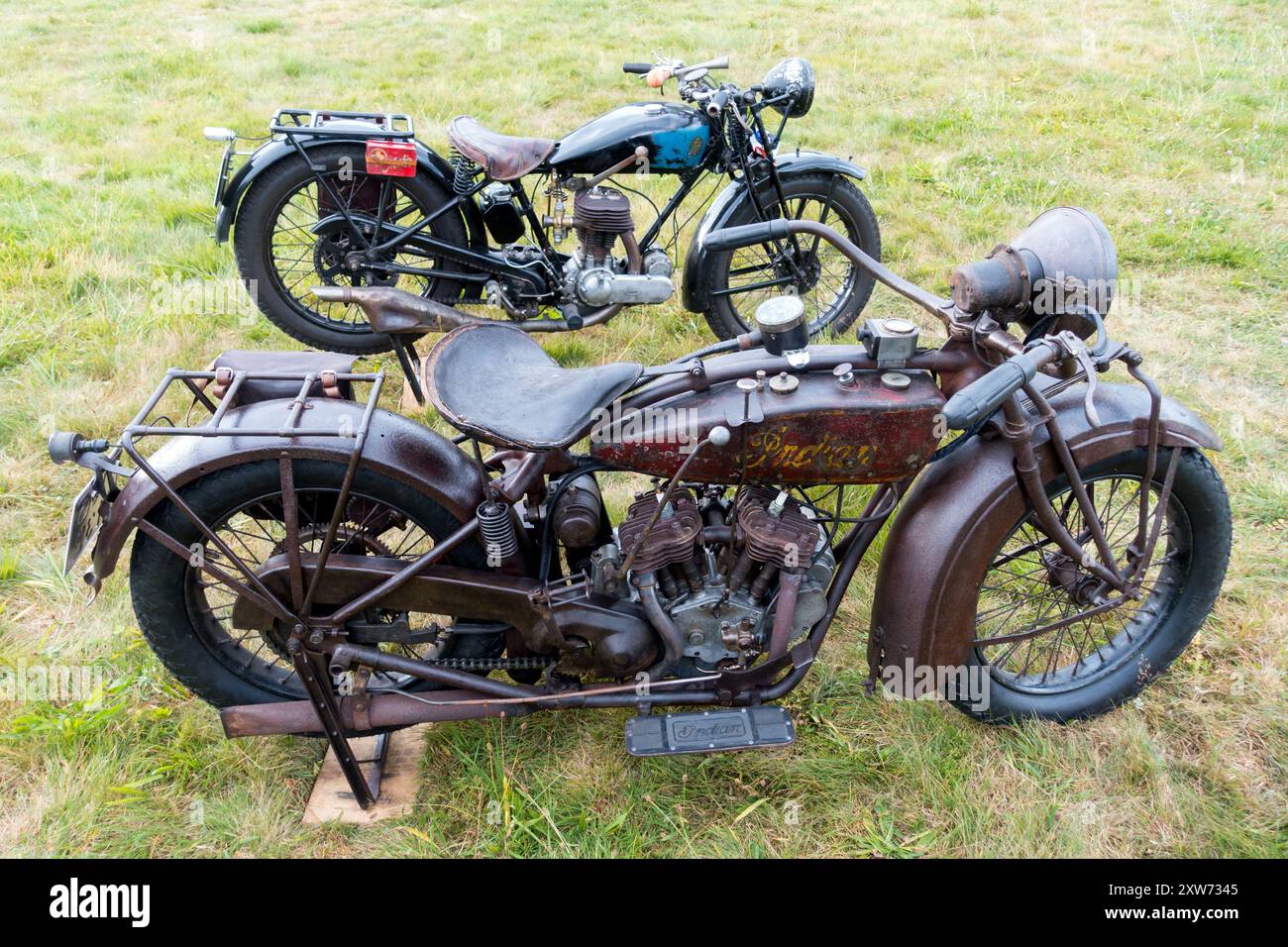 Indian Scout Police Motorcycle Stock Photo - Alamy