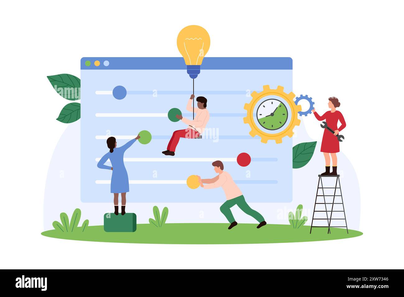 Account or software settings adjusting and change, tuner mode control ...