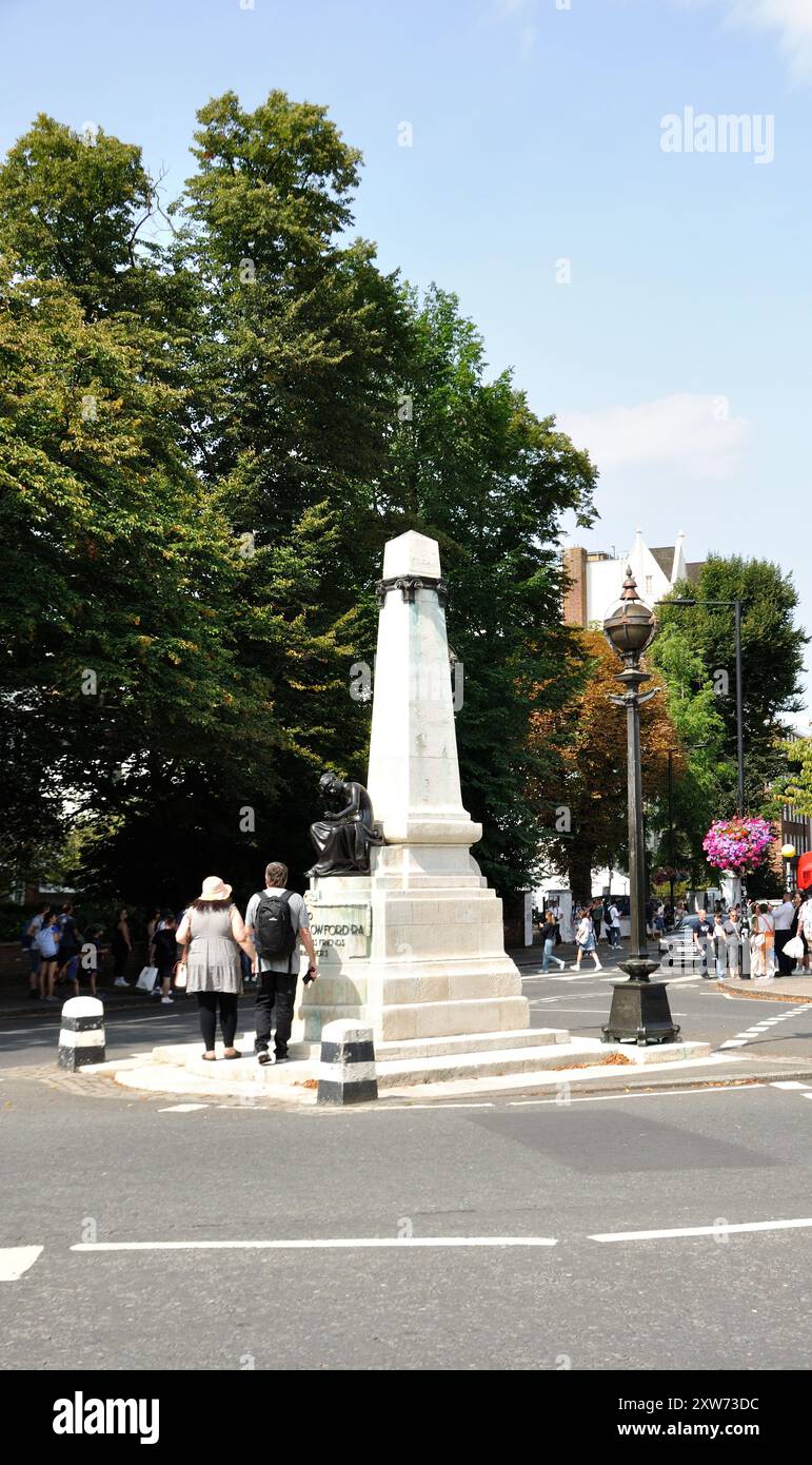 The Roundabout at Abbey Road; St John's Wood, London, England, UK Stock ...