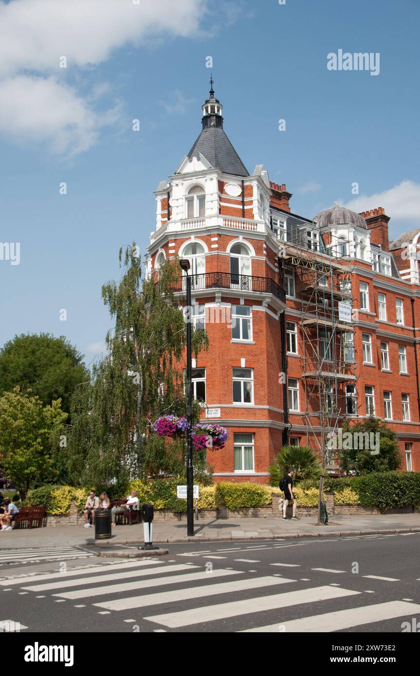 Mansion Block; St John's Wood, London, England, UK. Victorian mansion ...