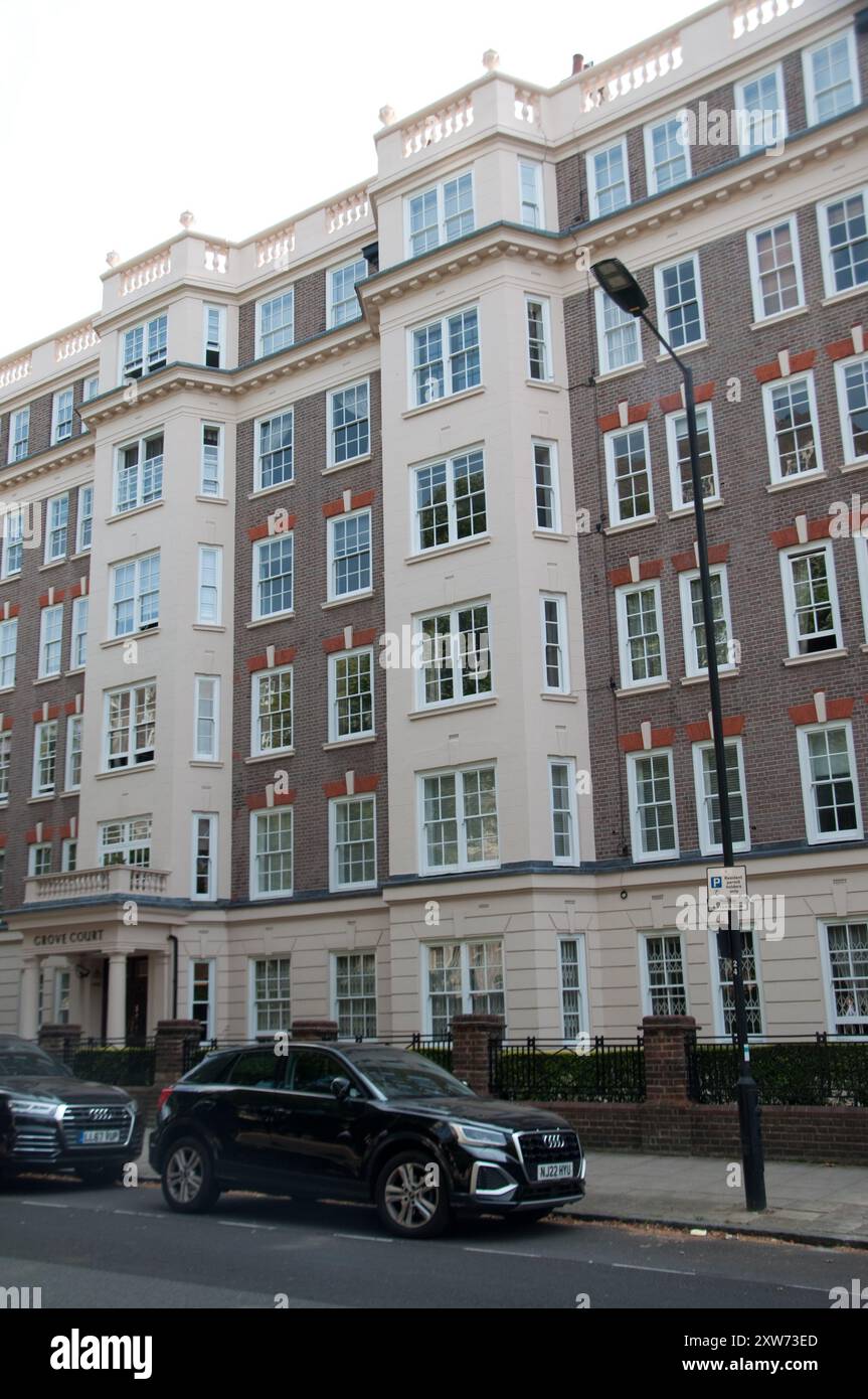 Mansion Block; St John's Wood, London, England, UK. Victorian mansion ...