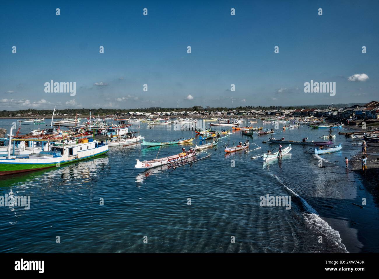 Tanjung Luar Fish market, Luar Cape, Lombok, Indonesia, Asia Stock ...