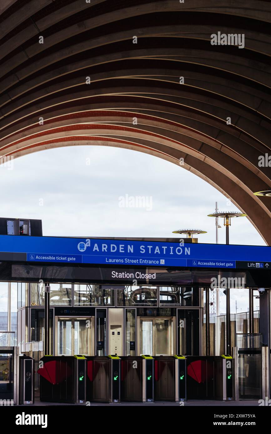 Arden Train Station in Melbourne Australia Stock Photo - Alamy