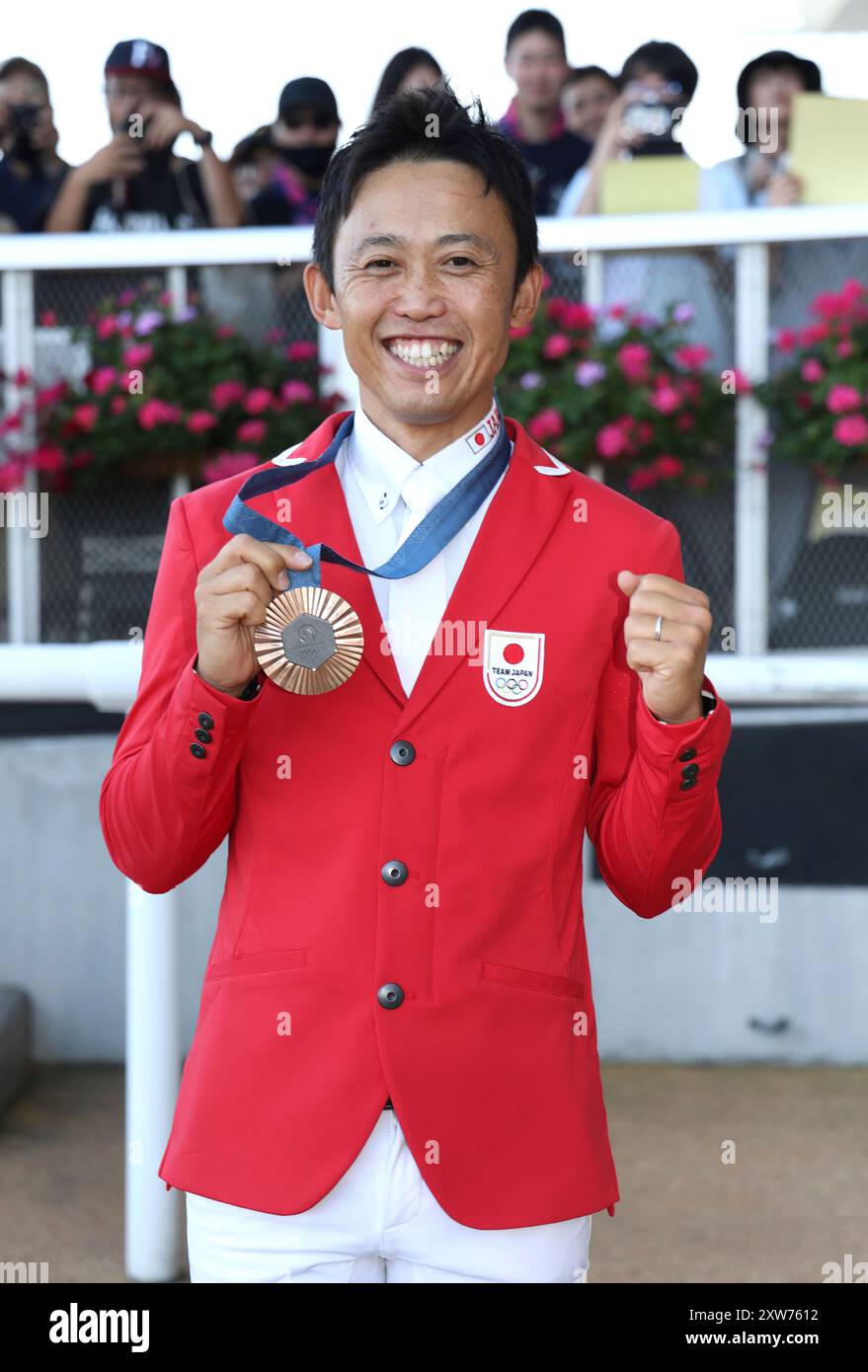 A Japanese bronze medalist in the Equestrian Eventing Team Jumping at ...