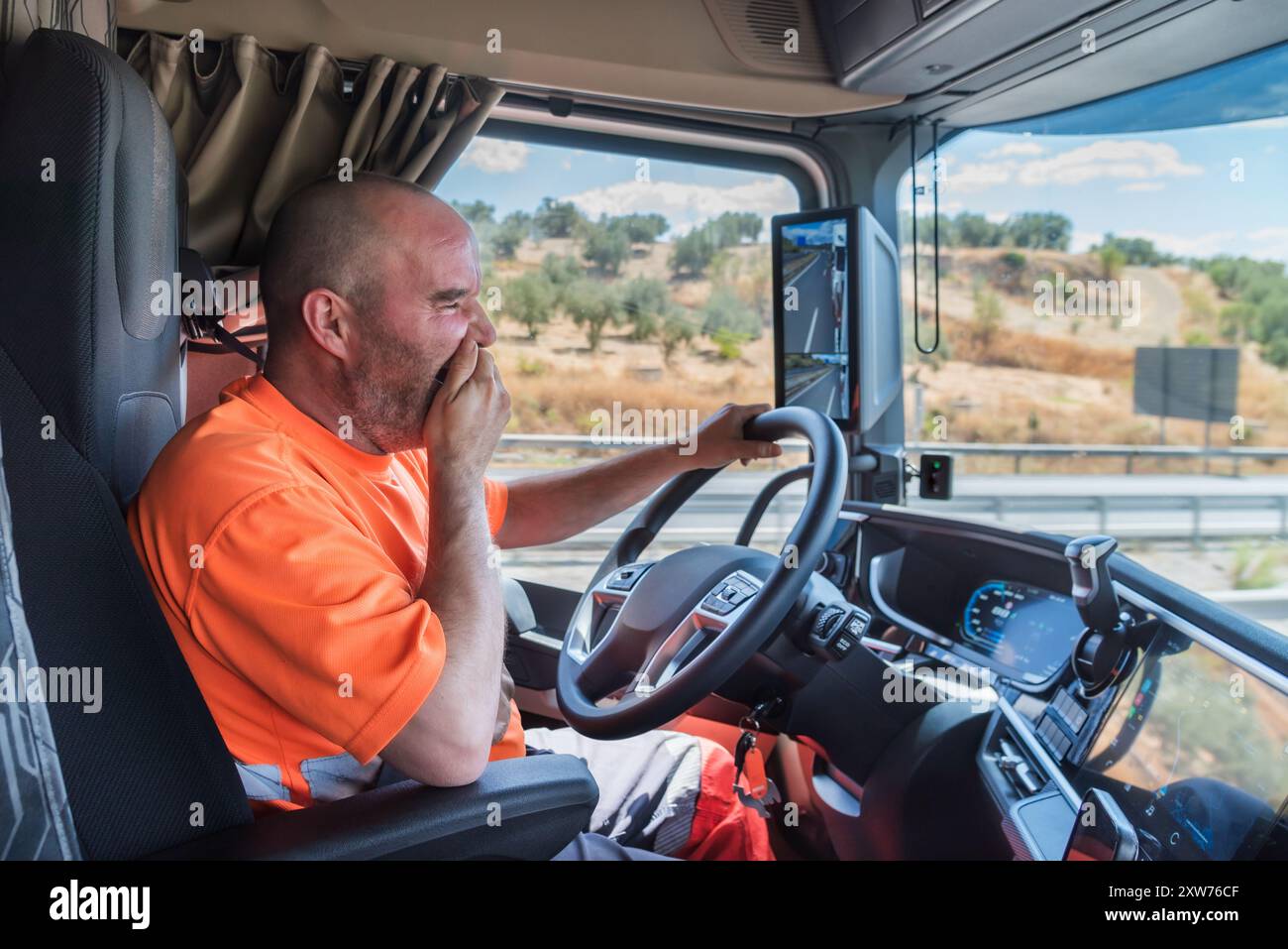 Truck driver fatigue hi-res stock photography and images - Alamy