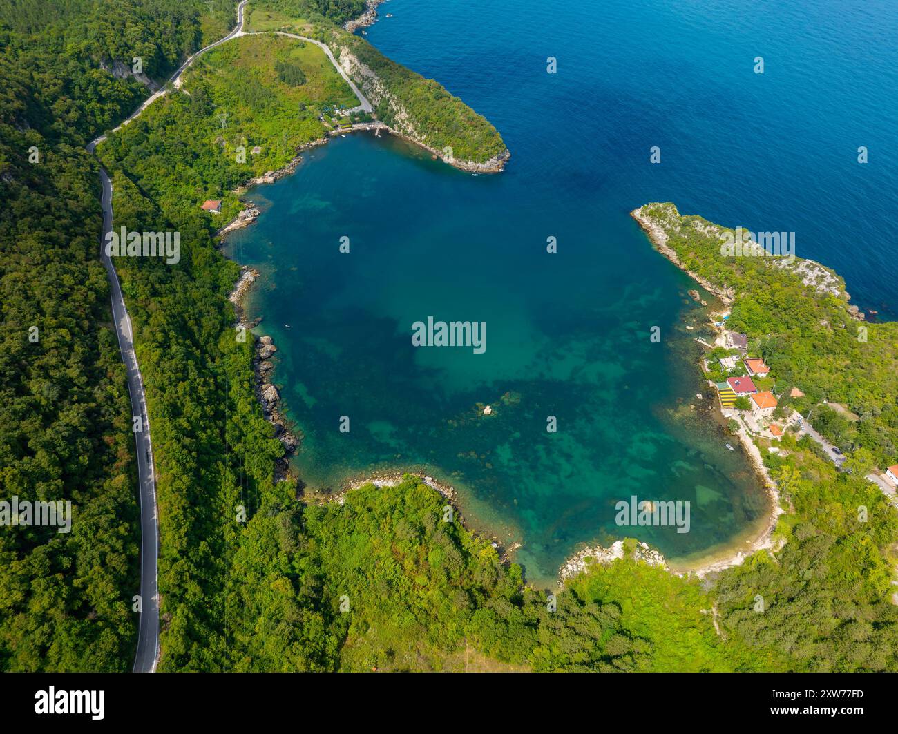 Beautiful landscape of Gideros Bay - Cide, Kastamonu, Turkey Stock ...