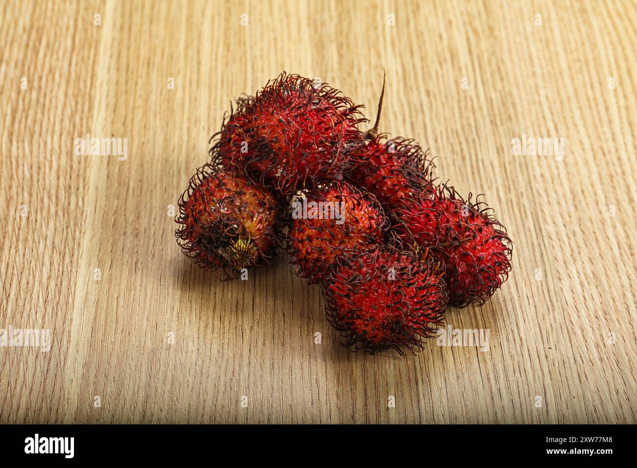 Sweet ripe juicy hairy Rambutan fruit Stock Photo - Alamy