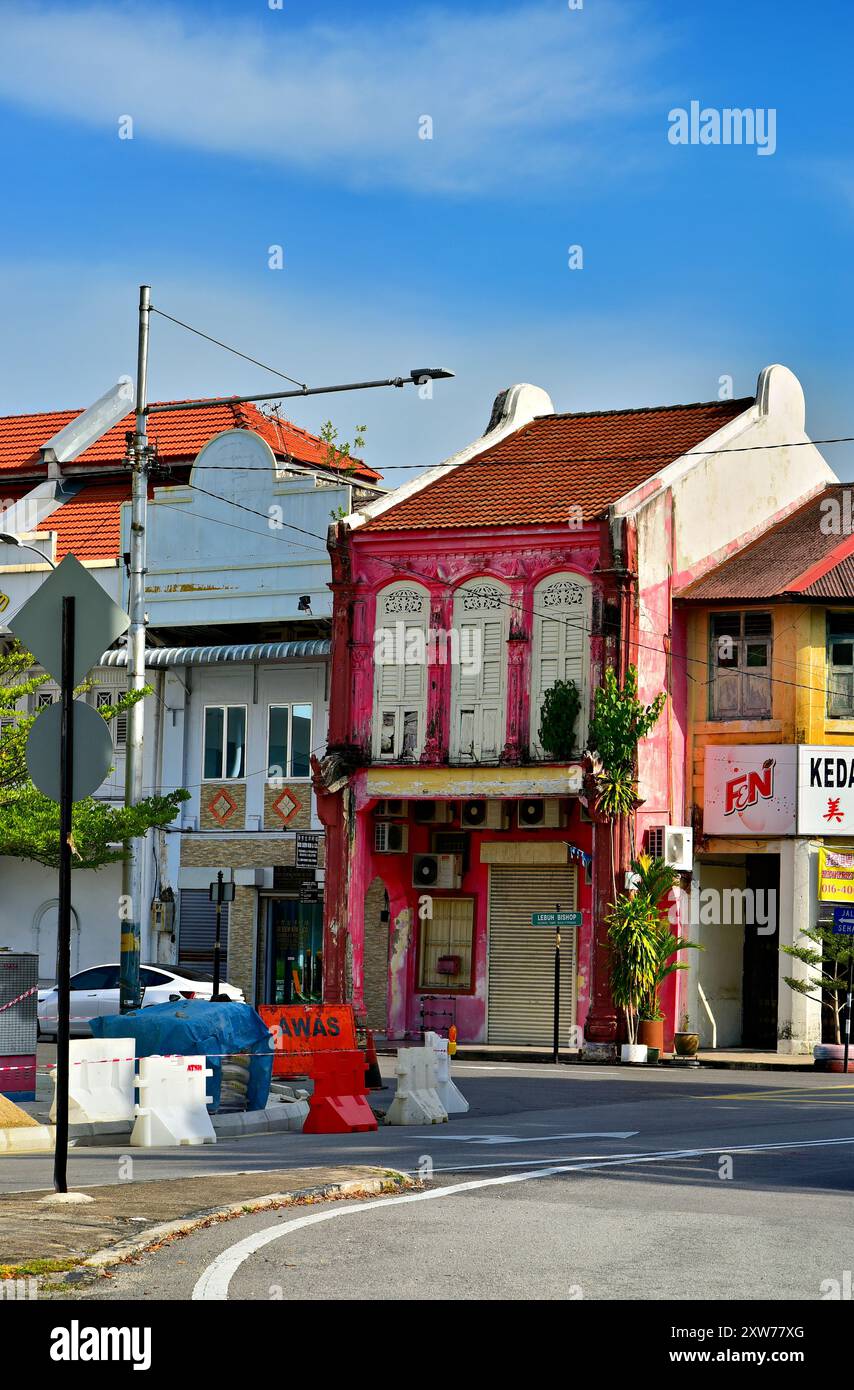 Colourful shop houses in Georgetown, Penang, Malaysia Stock Photo - Alamy