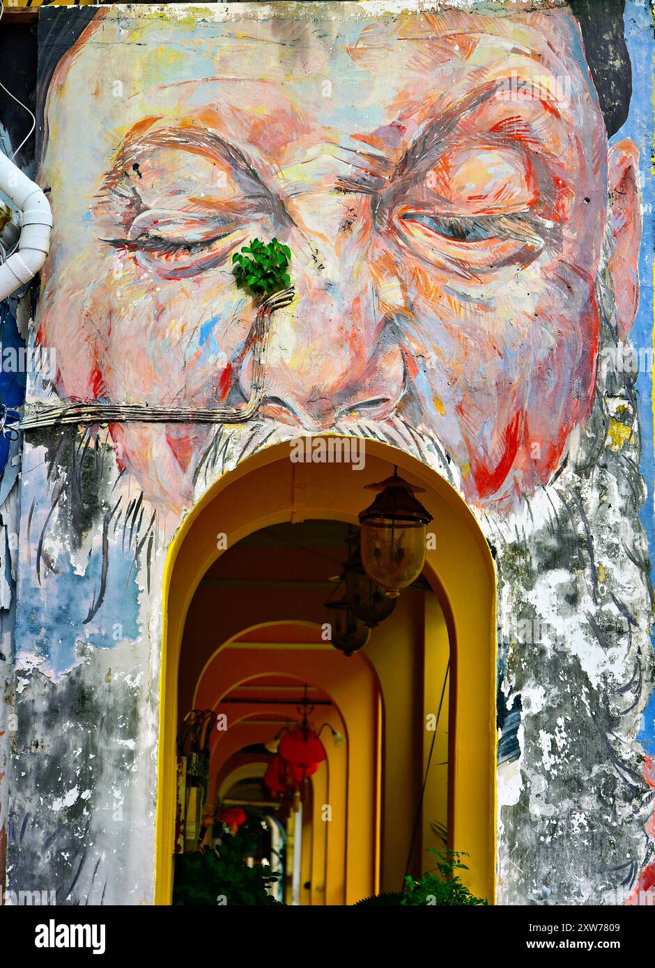 Colorful wall murals and street art of Georgetown, Penang, Malaysia ...