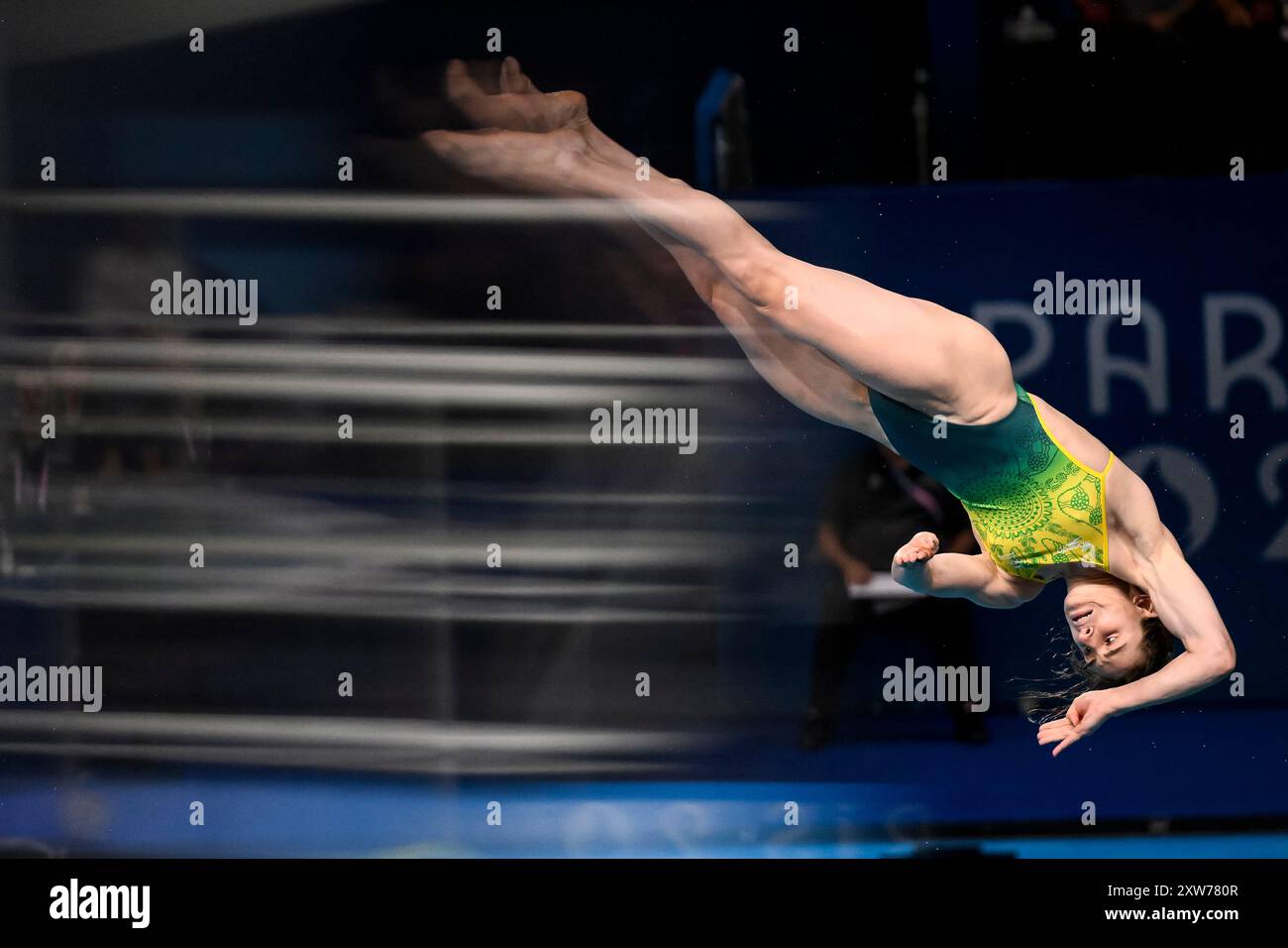 Maddison Keeney of Australia competes in the diving 3m Springboard ...