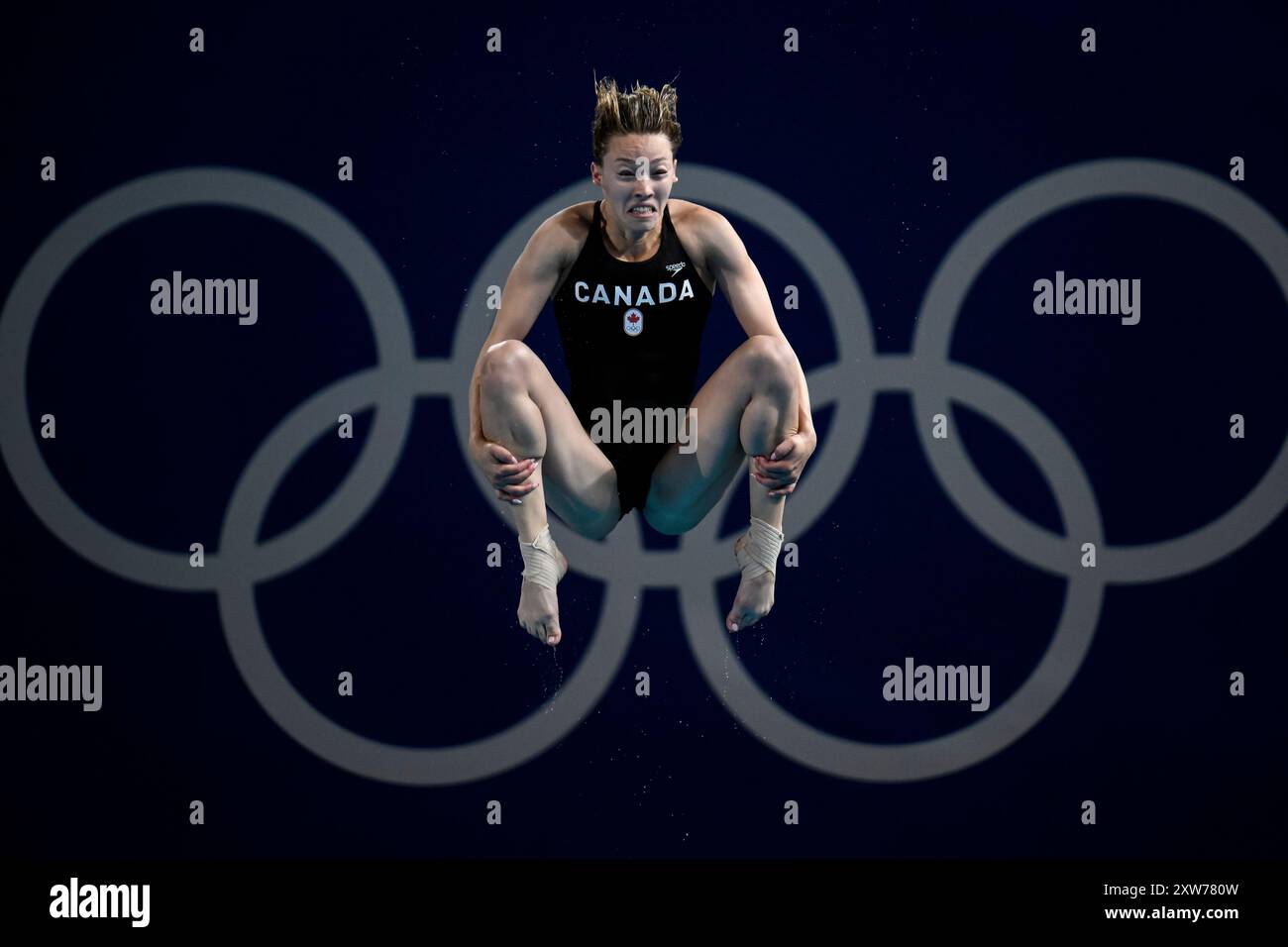 Margo Erlam of Canada warms up before the diving 3m Springboard Women ...