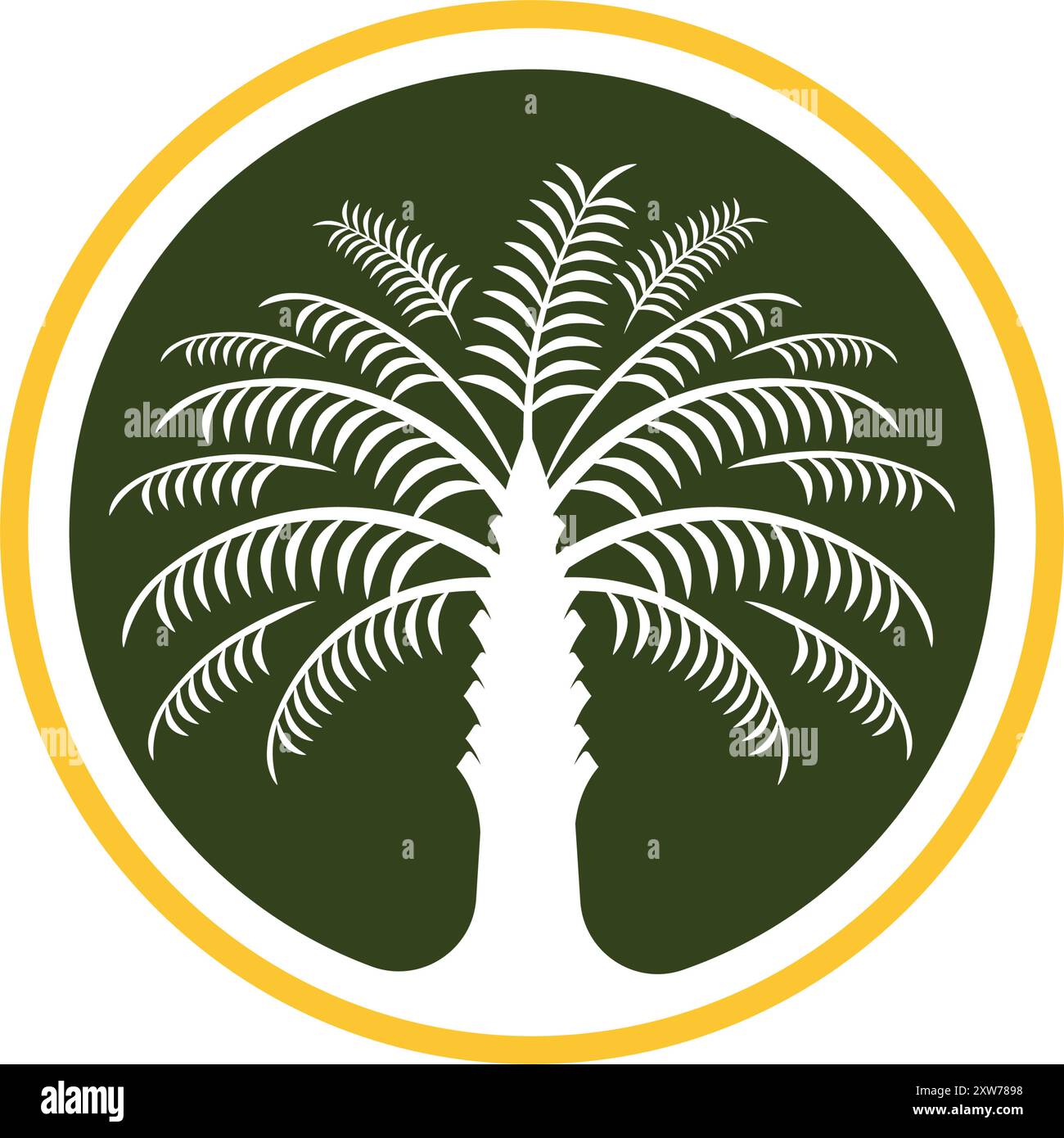 Oil palm tree fruit Stock Vector Images - Alamy