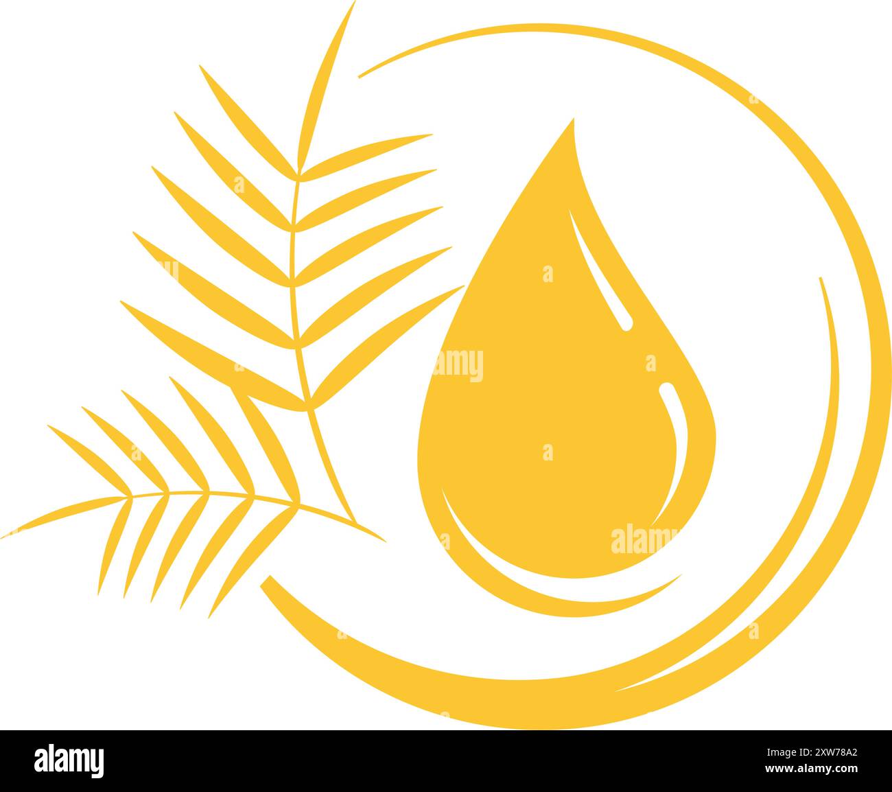 Tree Palm oil illustration design template Stock Vector Image & Art - Alamy
