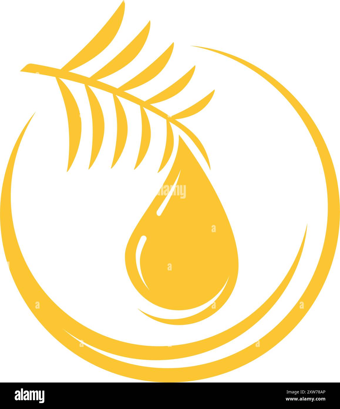 Tree palm oil illustration hi-res stock photography and images - Alamy