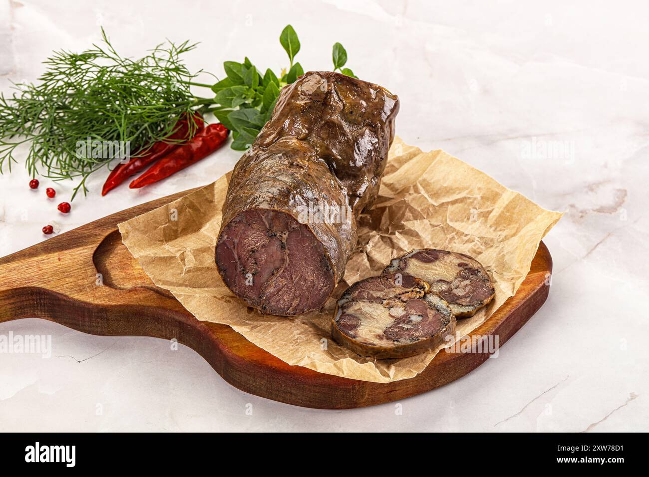 Kazy - traditional Kazakh horse meat sausage Stock Photo - Alamy