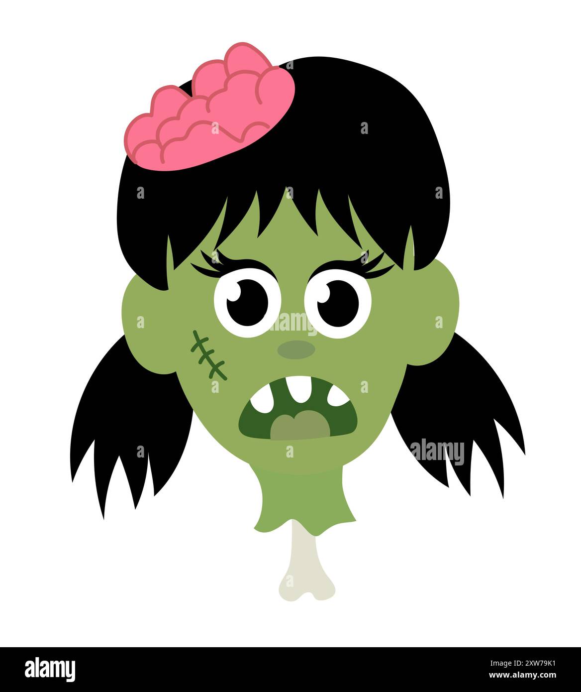 Halloween kid zombie vector cartoon Cut Out Stock Images & Pictures - Alamy