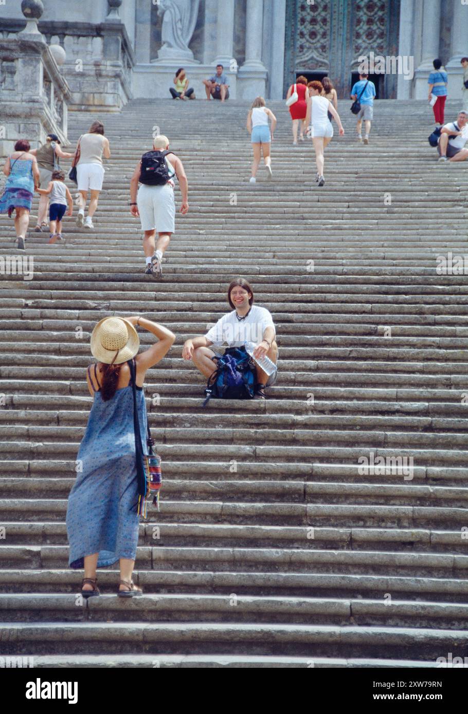 Escaleras a la catedral de girona hi-res stock photography and images - Alamy