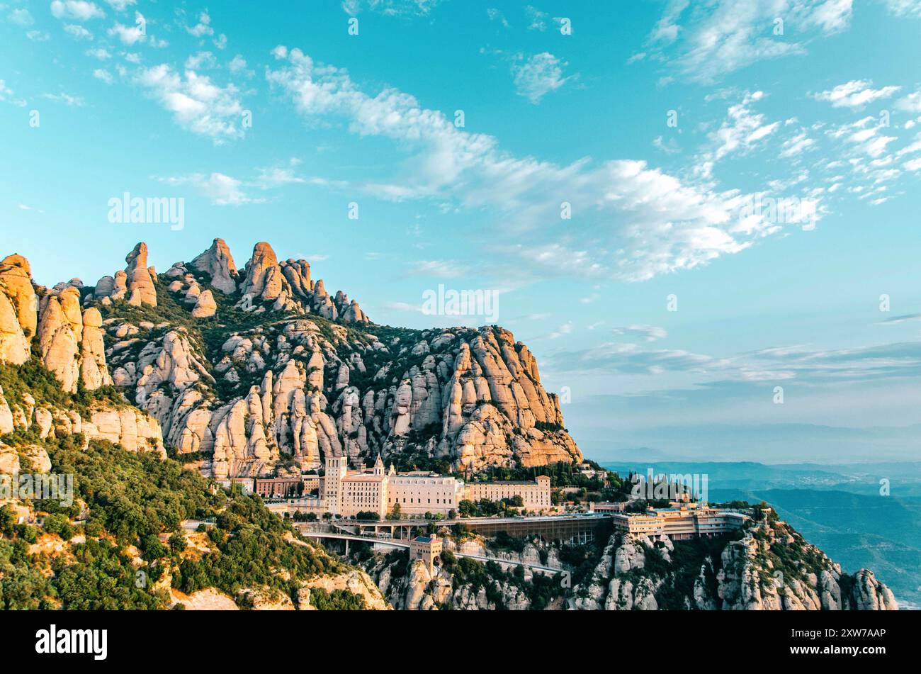 Montserrat spain old stone building hi-res stock photography and images ...