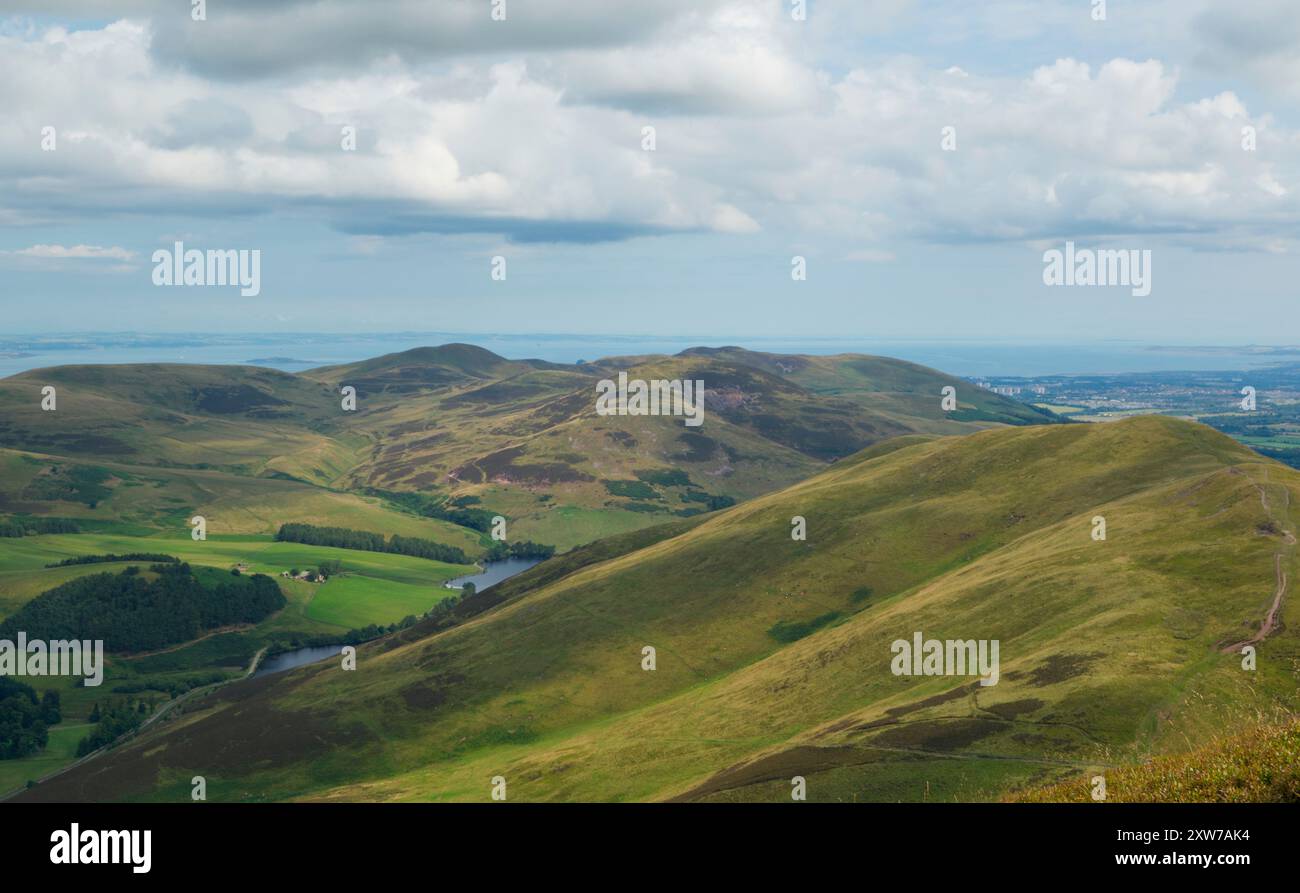 View from Carnethy Hill, Pentland Hills, Lothian Stock Photo - Alamy