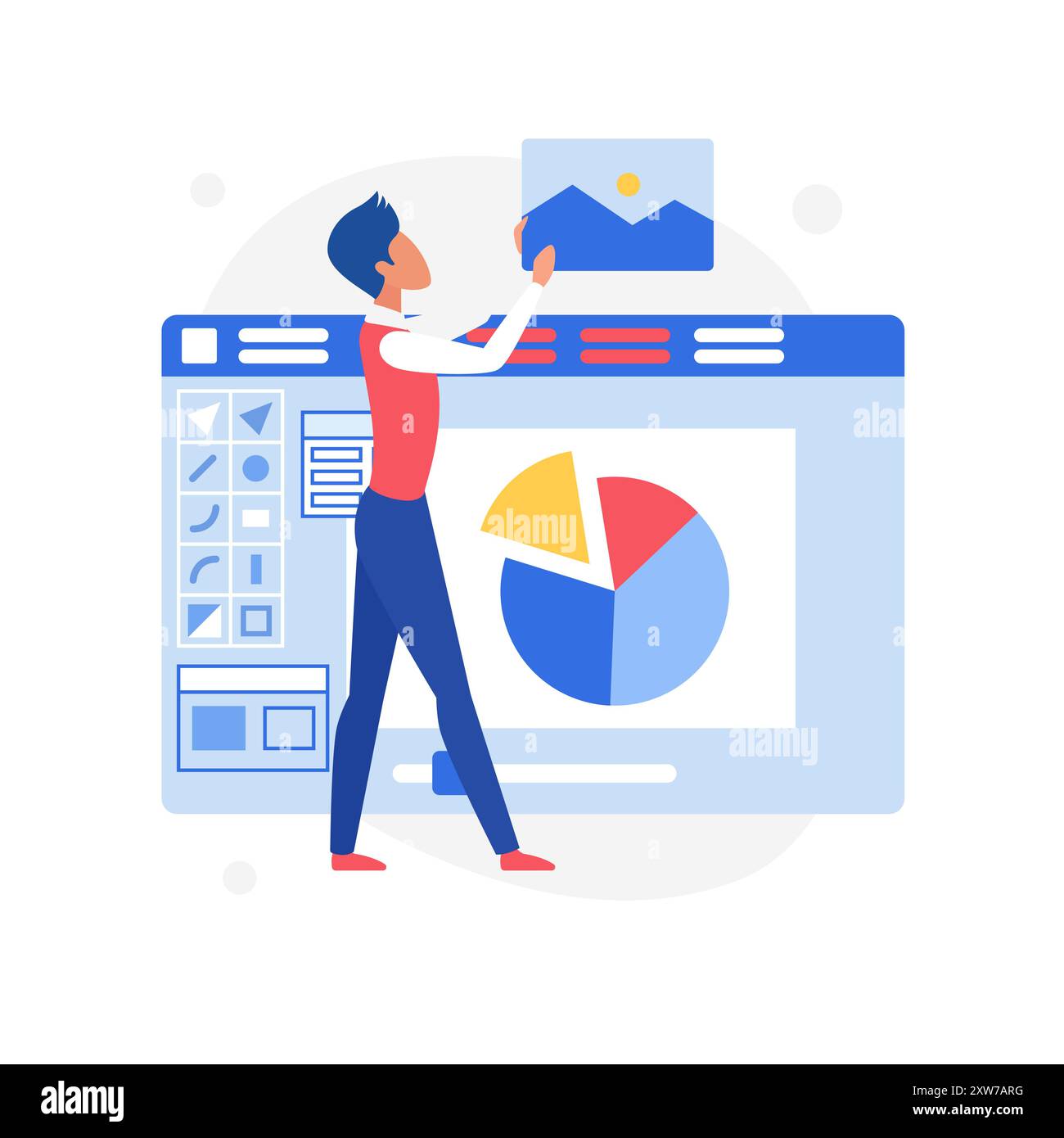 Image charts on interface hi-res stock photography and images - Alamy