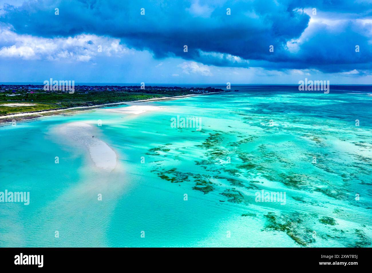 Zanzibar beach fishermen to riders horses aerial vision of zanzibar ...