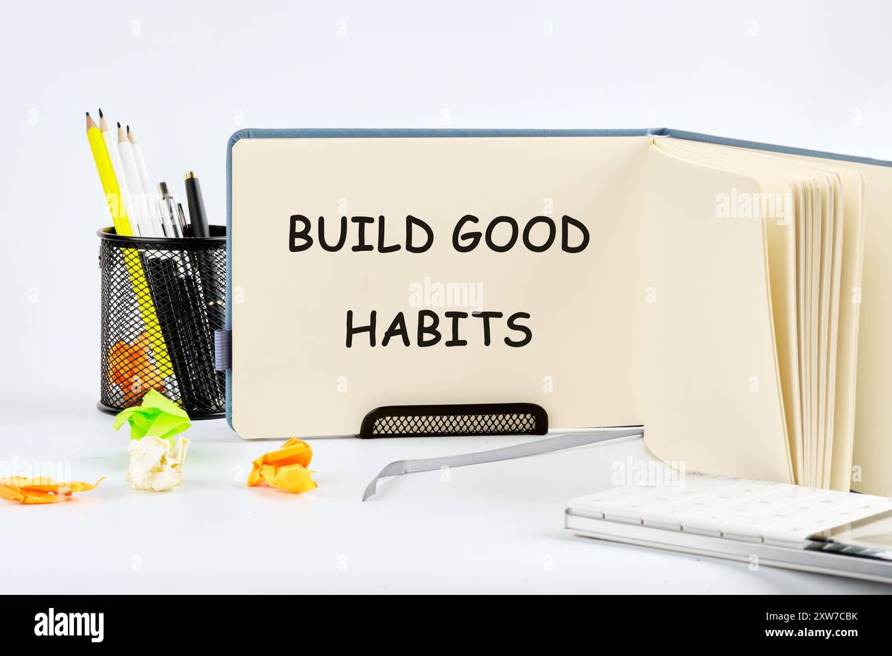 Business, psychological and build good habits concept. BUILD GOOD ...