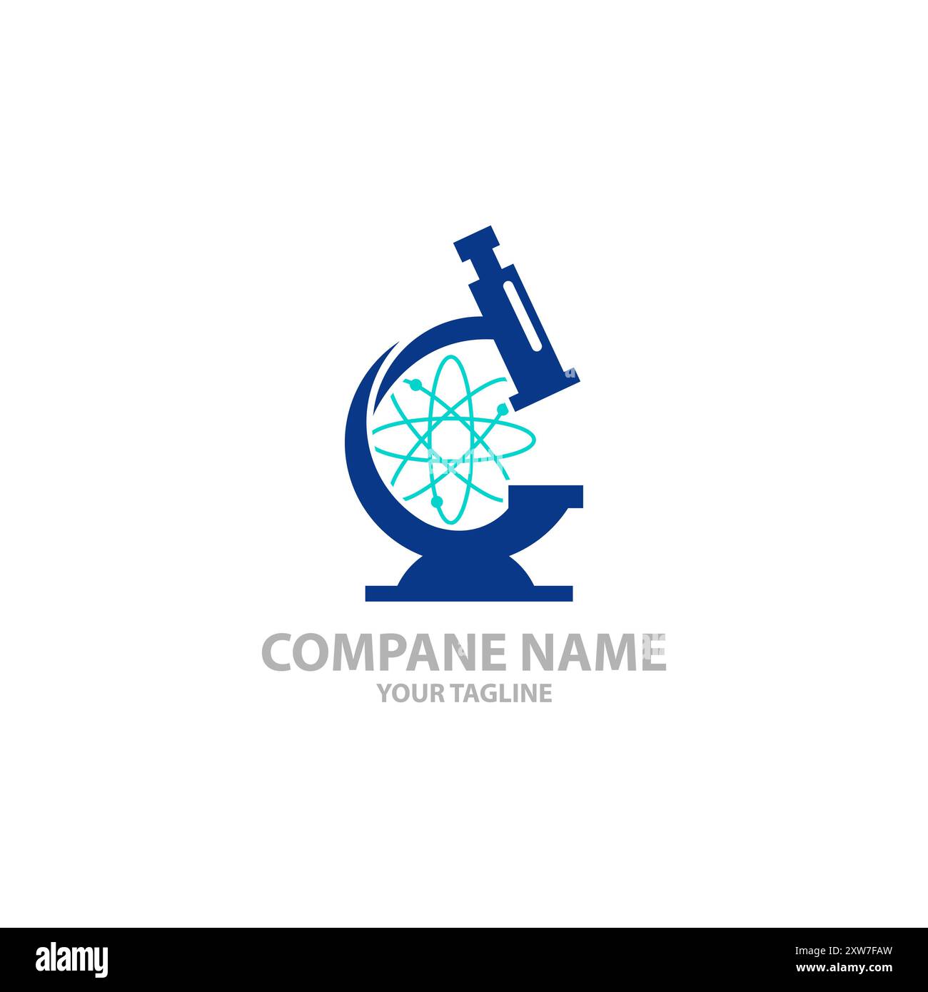 Microscope symbol Stock Vector Images - Alamy