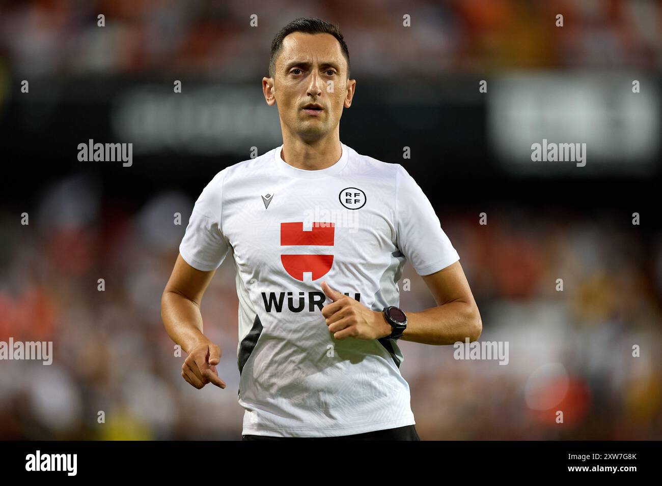 Valencia, Valencia, Spain. 17th Aug, 2024. Referee Jose Maria Sanchez ...