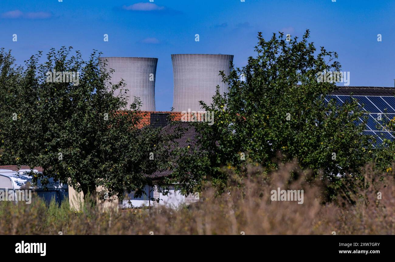 16.08.2024, xblx, AKW Grafenrheinfeld, Sprengung der Kühltürme, emwirt ...