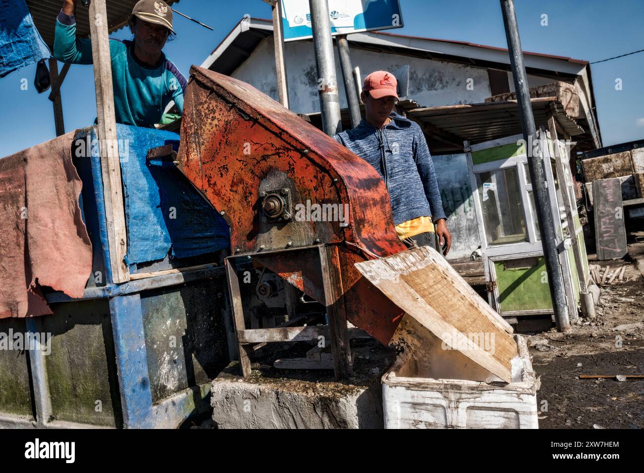Tanjung Luar Fish market, Luar Cape, Lombok, Indonesia, Asia Stock ...