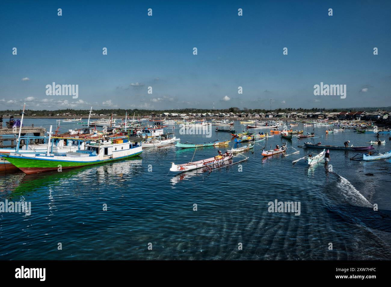 Tanjung Luar Fish market, Luar Cape, Lombok, Indonesia, Asia Stock ...