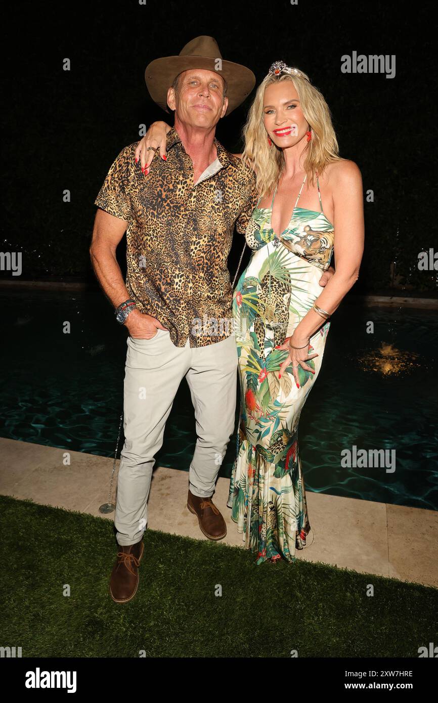 Studio City, Ca. 17th Aug, 2024. Chris Browning, Natasha Henstridge, At Natasha Henstridge ...
