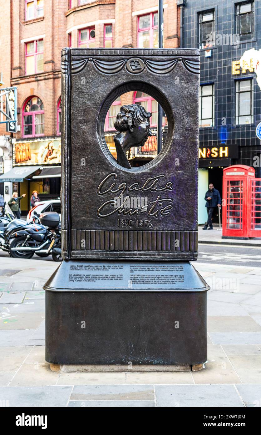 Agatha Christie Memorial, monument to the English crime fiction writer ...