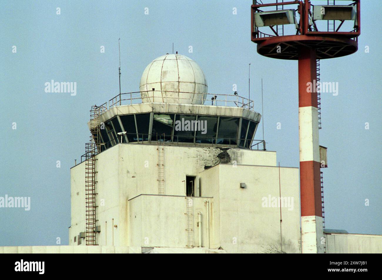 First Gulf War: 6th March 1991 Damage to the control tower at Kuwait ...