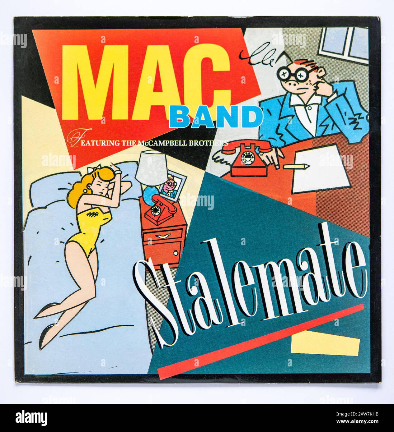 Picture cover of the seven inch single version of Stalemate by The Mac ...