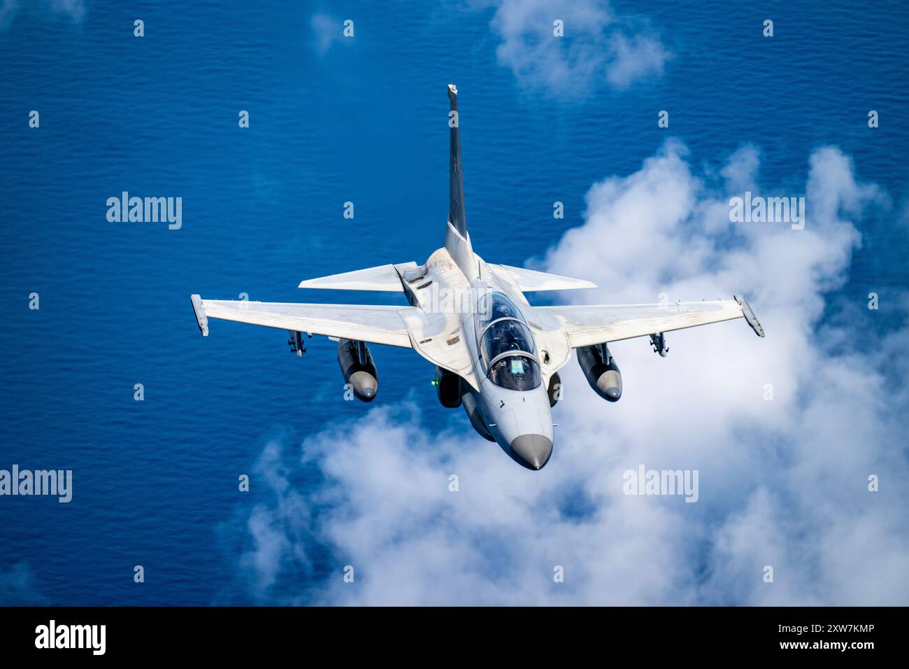 Philippine Air Force FA-50PH light jet fighters conduct joint combined ...