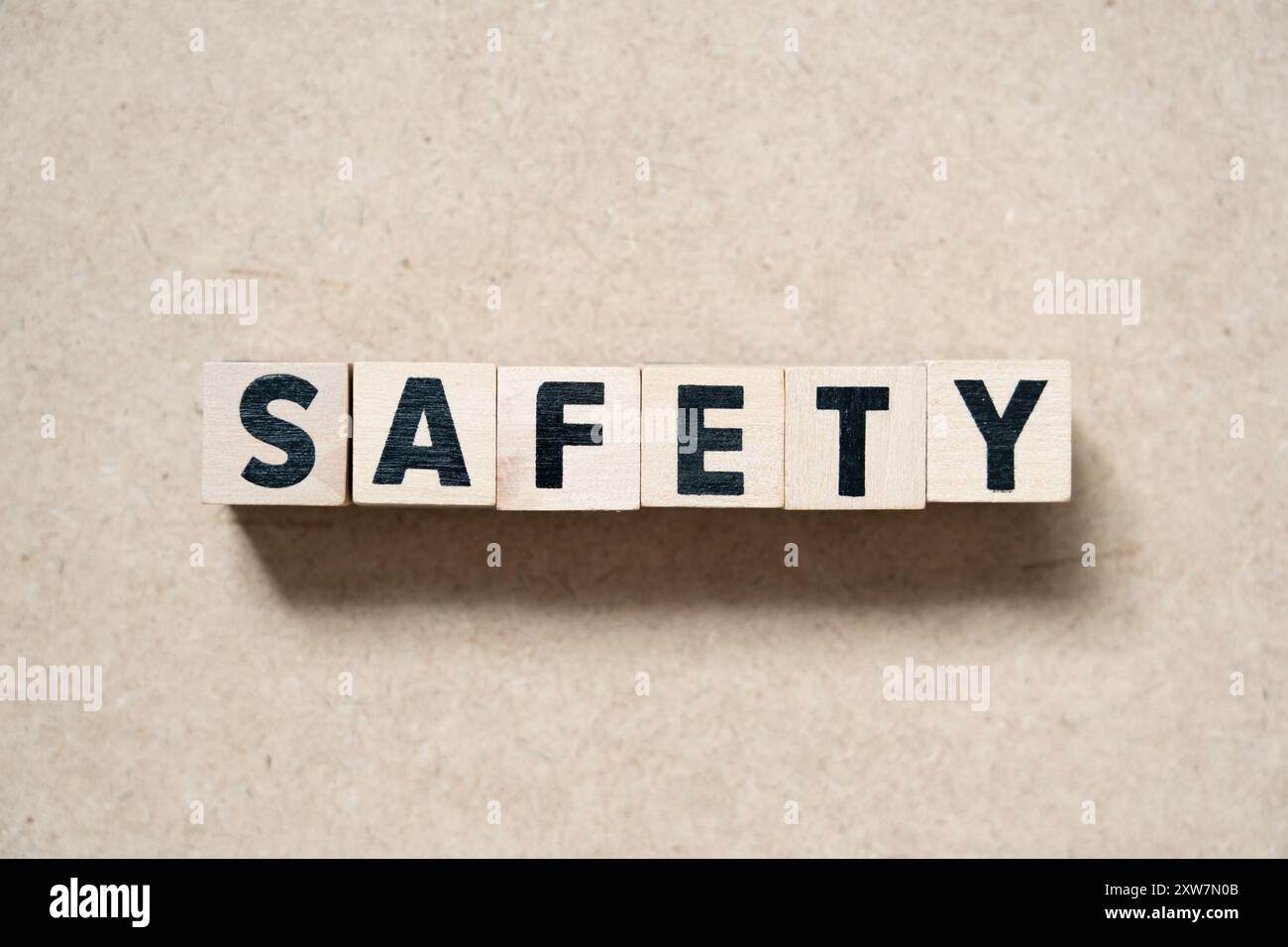 Alphabet letter block in word safety on wood background Stock Photo - Alamy
