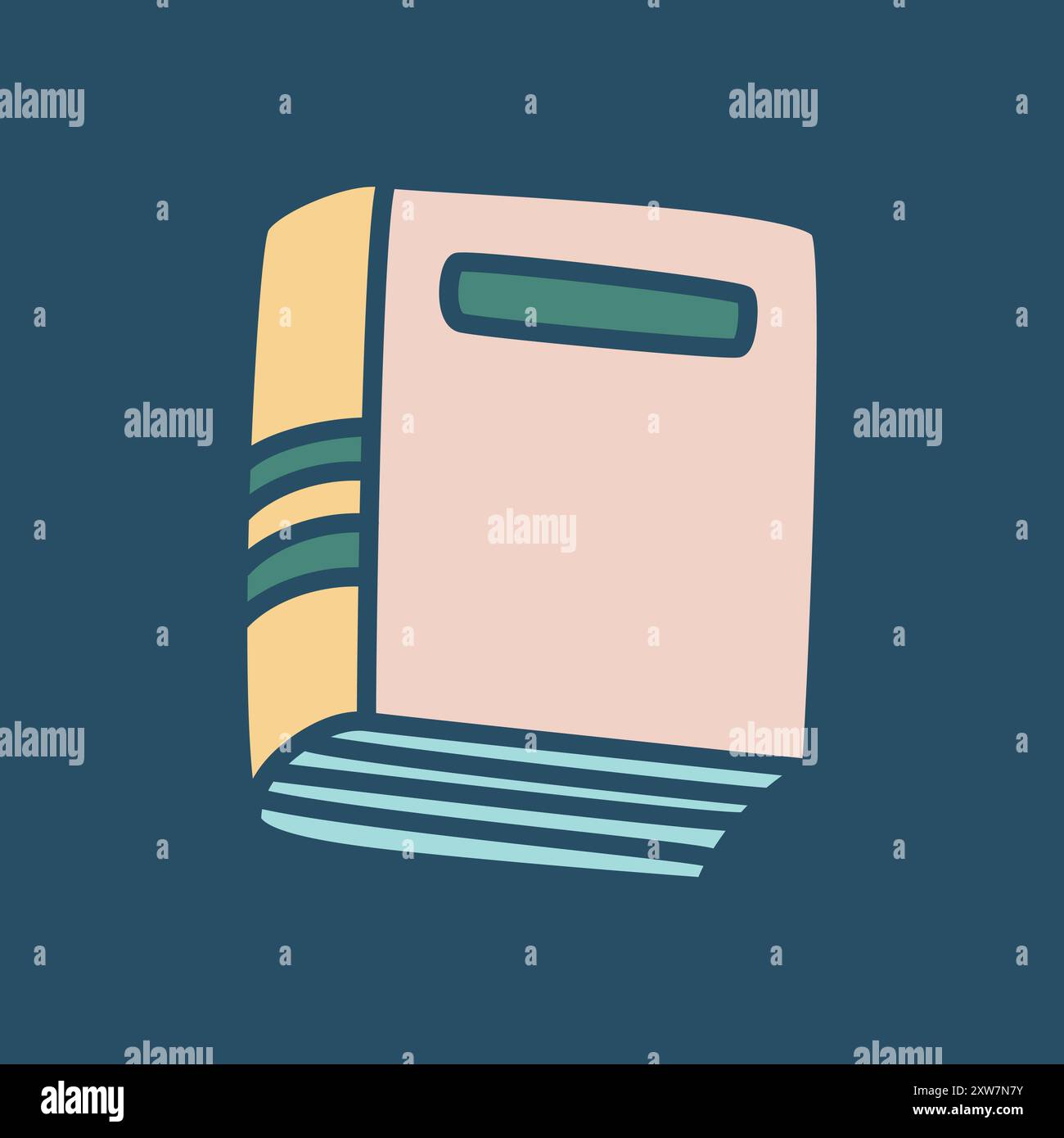 Doodle book icon hand drawn in minimalistic style. Knowledge symbol ...