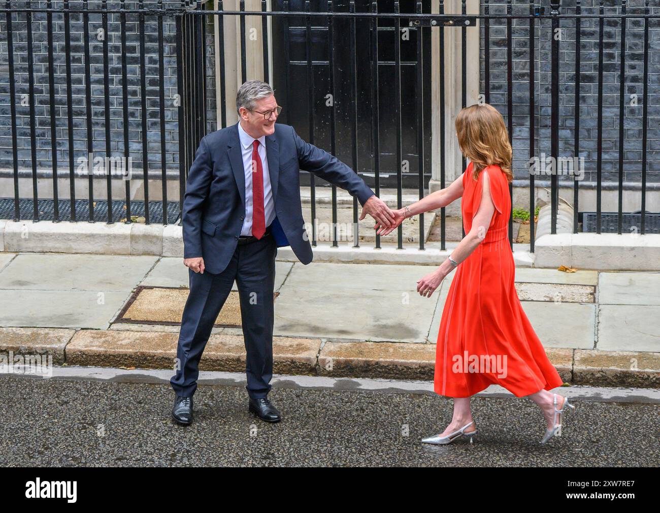 British prime minister sir keir starmer and wife victoria starmer hi ...