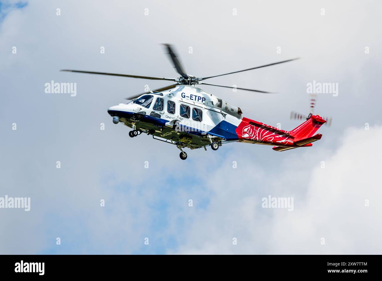 QinetiQ - AgustaWestland AW109, arriving at RAF Fairford to take part ...