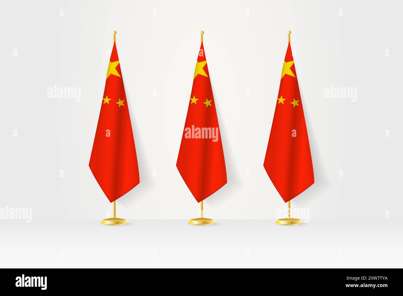 Row flags chinese flag Stock Vector Images - Alamy