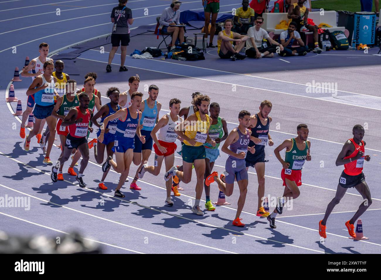 Paris, France - 08 07 2024: Olympic Games Paris 2024. View of men's ...